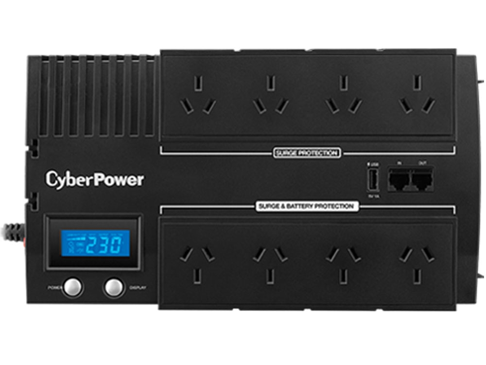 CyberPower Bric-LCD 1000VA/600W UPS - Surge Protection | BR1000ELCD CyberPower Bric-LCD 1000VA/600W UPS - Surge Protection | BR1000ELCD