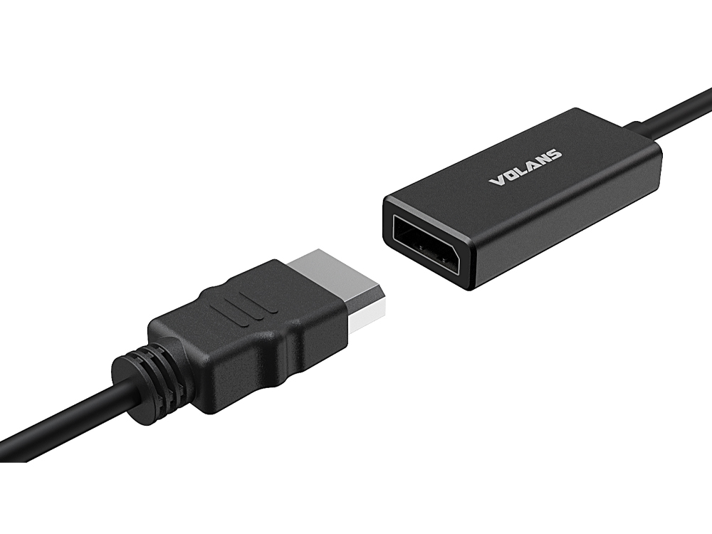 Volans Aluminium USB-C to DisplayPort Adapter 4K 60Hz - Monitor Cables ...