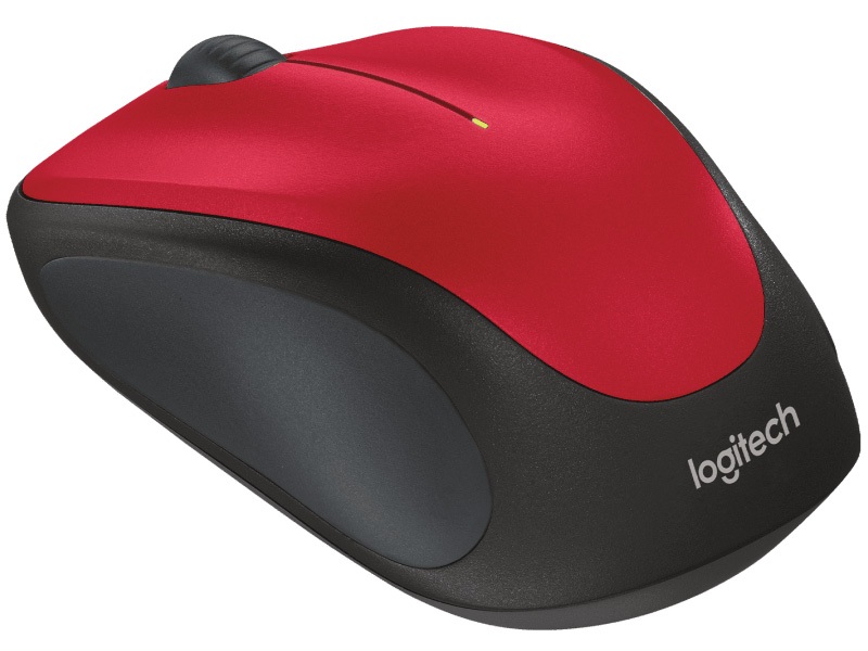 Logitech M235 Wireless Mouse with Compact Contoured Design - Red (910 ...