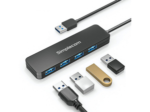 Simplecom CH342 USB 3.0 SuperSpeed 4 Port Hub for PC Laptop | HDD ...