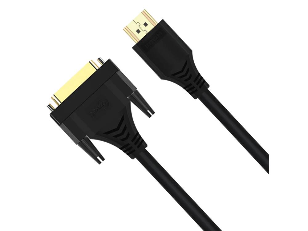 Cruxtec 2m HDMI to DVI-D Reversible Cable - Monitor Cables & Adapters ...
