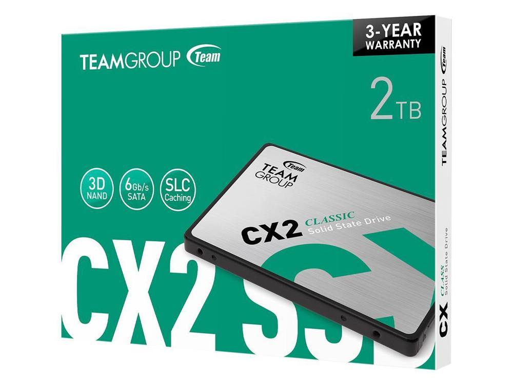 Team Group CX2 2TB 2.5' SATA III 6Gb/s Internal SSD - T253X6002T0C101 ...