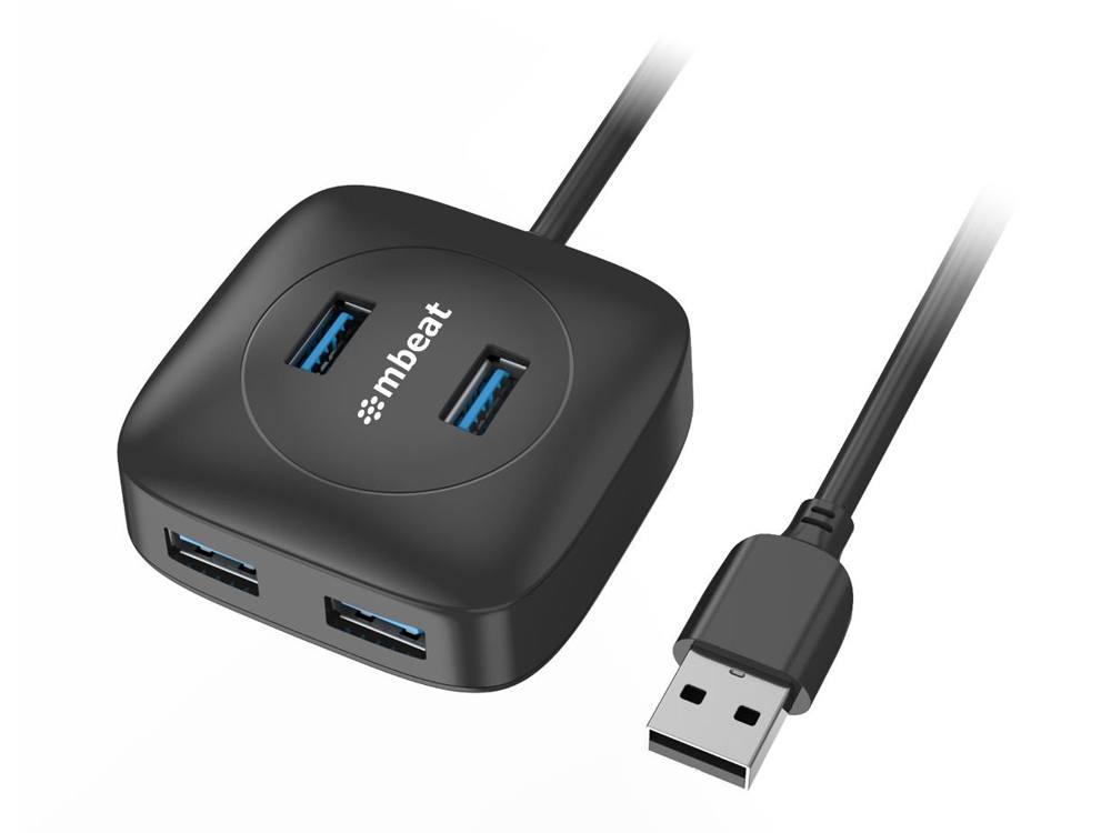 MBeat 4-Port USB 3.0 Hub (MB-U3H-01K) - HDD Docking Bays & USB Hubs ...