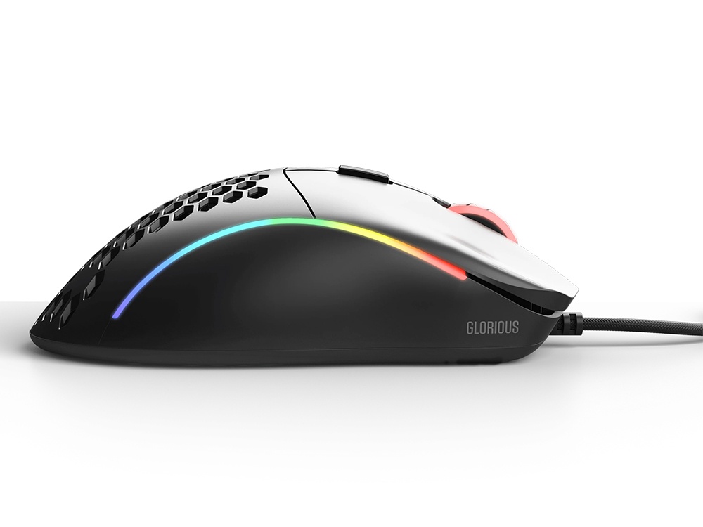 Glorious Model D Full Size Ergonomic RGB Gaming Mouse - Black ...