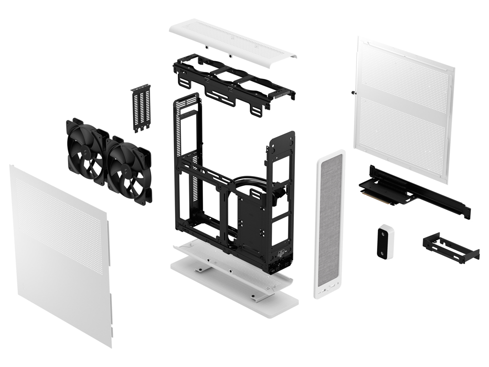 Fractal Design Ridge Mini ITX PCIe 4.0 Case - White | FD-C-RID1N-12 ...