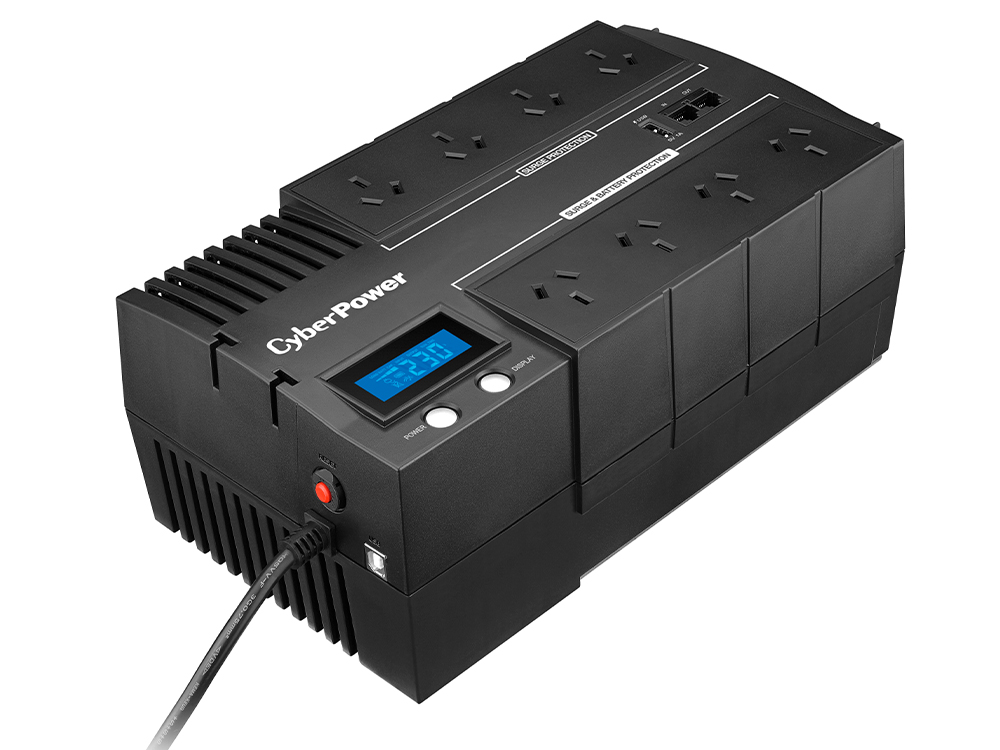 CyberPower Bric-LCD 1000VA/600W UPS - Surge Protection | BR1000ELCD CyberPower Bric-LCD 1000VA/600W UPS - Surge Protection | BR1000ELCD