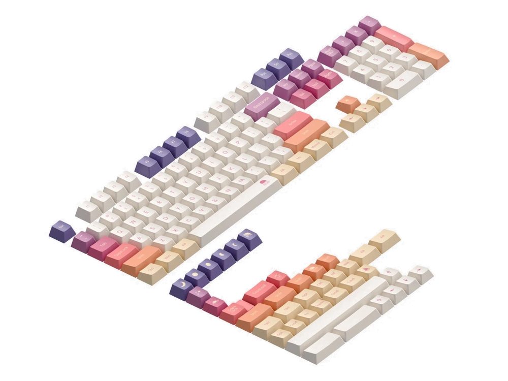NuPhy Carmine Cloud Cherry Profile Dye-sub PBT Keycaps (143-Key ...