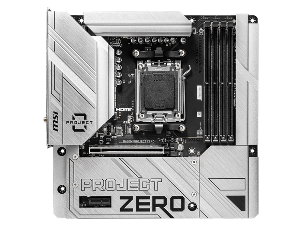 MSI B650M PROJECT ZERO AM5 Back-Connect mATX Motherboard | Fast ...