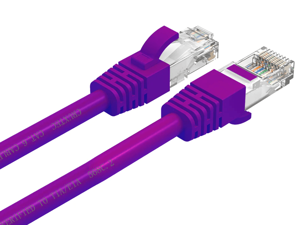 Cruxtec 10m Cat 6 Ethernet Cable - Purple | Network Cables | Fast Delivery