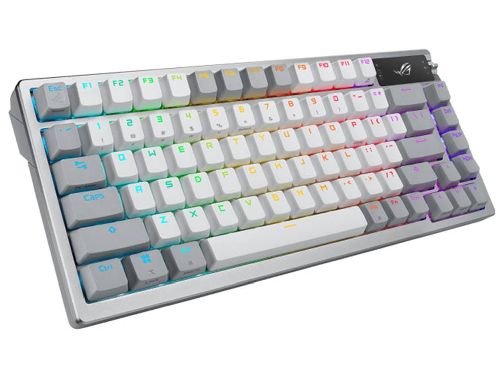 Asus ROG Azoth Wireless Snow Switch Gaming Keyboard - Moonlight White ...
