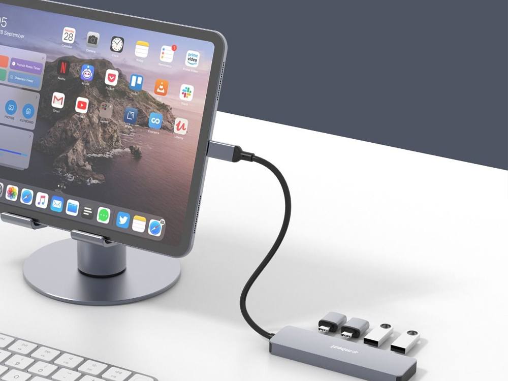 Mbeat Elite 4-Port 10Gbps USB-C Gen 2 Hub | USB Travel Hub | MBeat