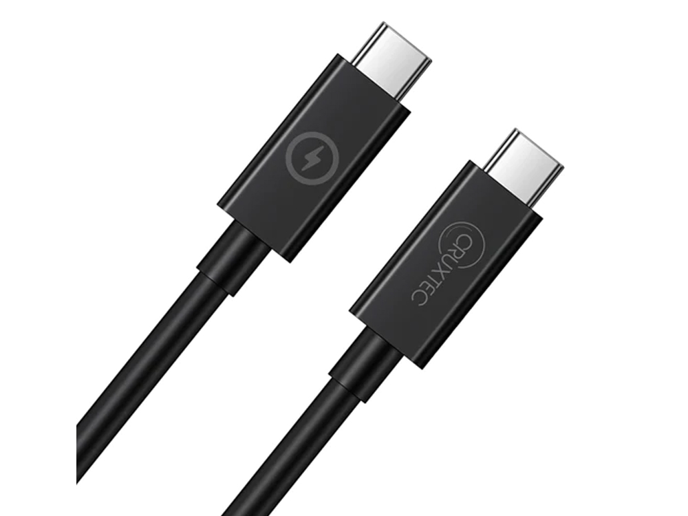 Cruxtec CTC-2HW-2MBK 2m 240W USB-C to USB-C Cable | Fast Syncing & Charging