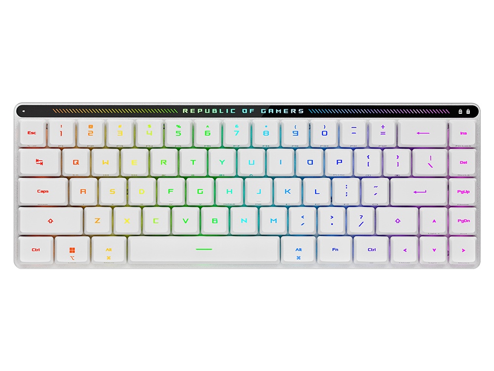 Asus ROG Falchion RX Red Low Profile Compact Wireless Gaming Keyboard ...