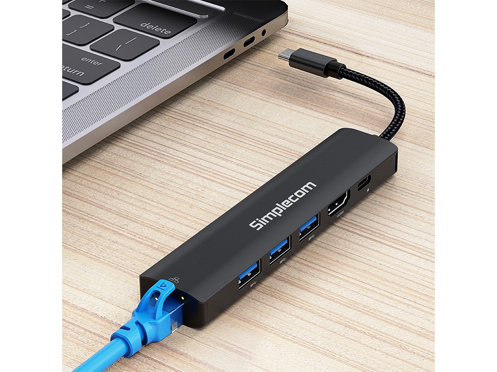 Simplecom CHN560 USB-C SuperSpeed 6-in-1 Multiport Adapter Docking Station