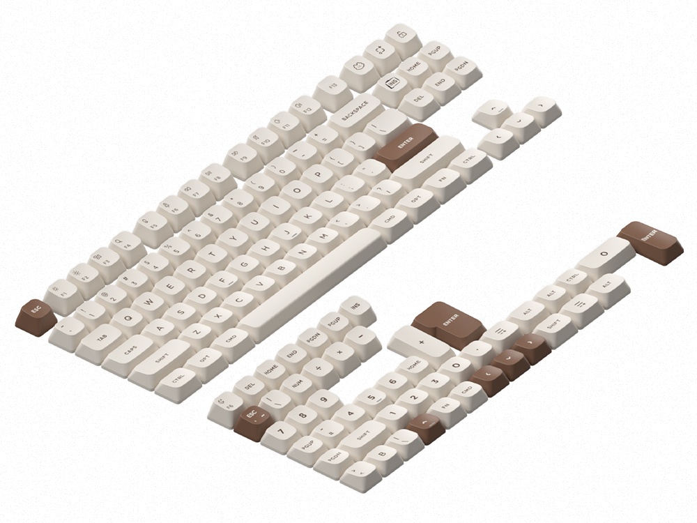 Nuhpy Gem mSA Double-shot Keycaps - Cosmic Mocha (137-Key) | NuPhy ...