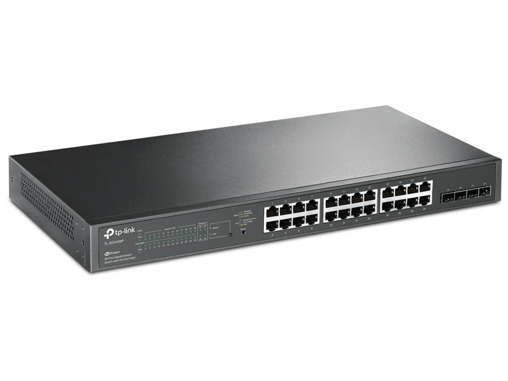 TP-Link SG2428P JetStream 28-Port Gigabit Smart Switch with 24-Port ...