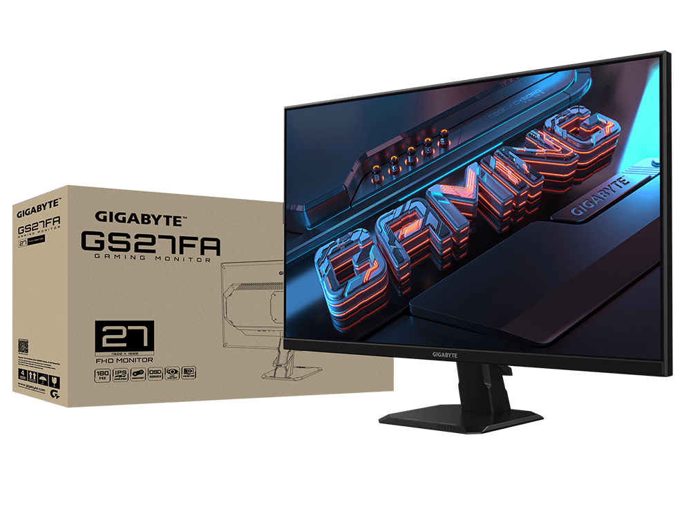 Gigabyte GS27FA 27" FHD 180Hz FreeSync 1ms Gaming Monitor - Buy Now
