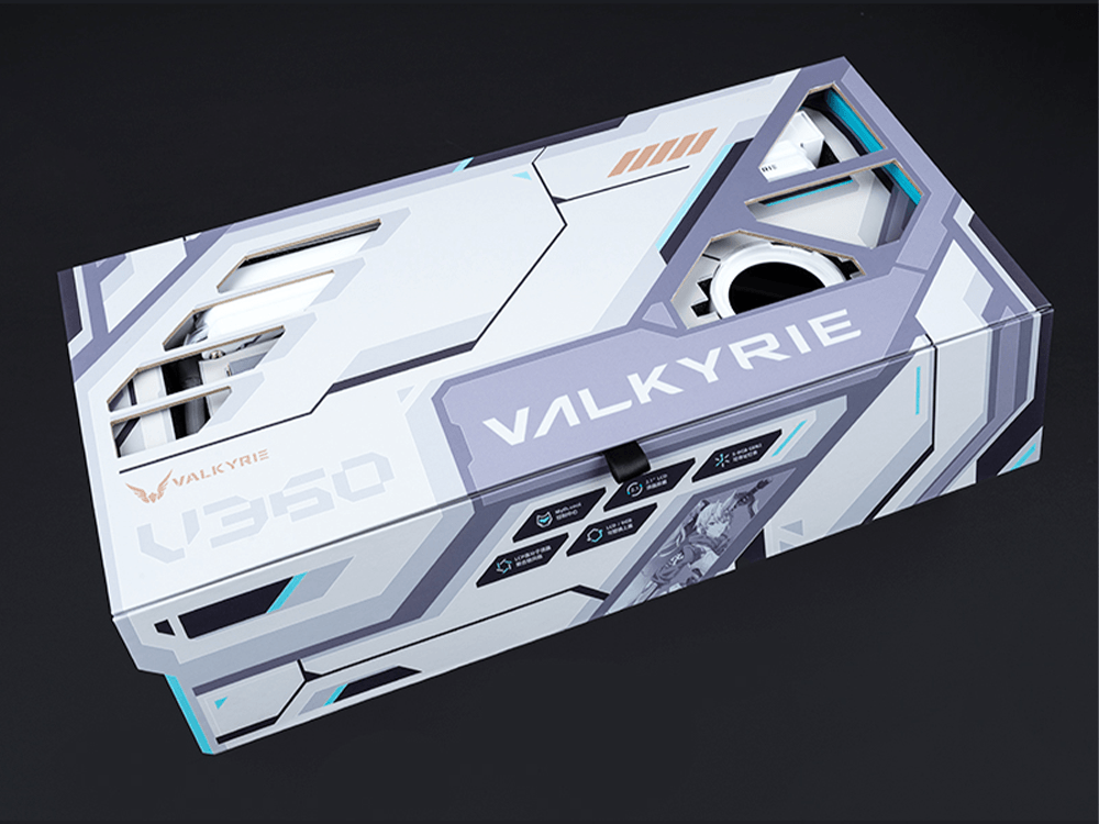 Valkyrie V360 360mm 2.1" LCD Liquid CPU Cooler - White | Fast Delivery