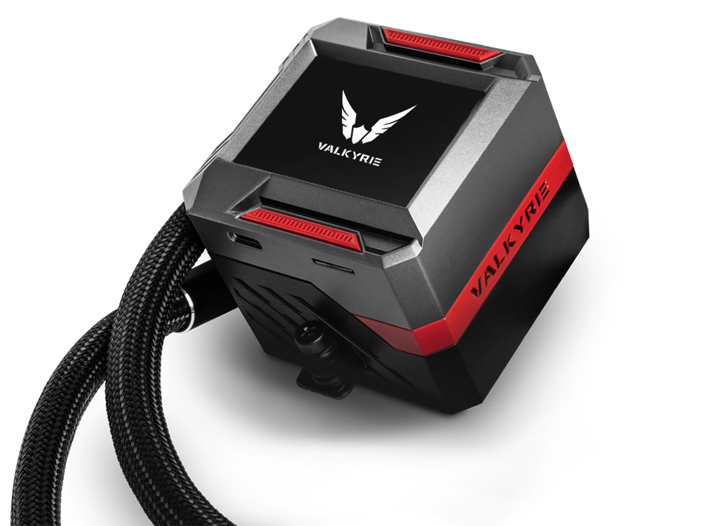 Valkyrie Syn 240 240mm 2.4" LCD All-in-one Liquid CPU Cooler - Black ...