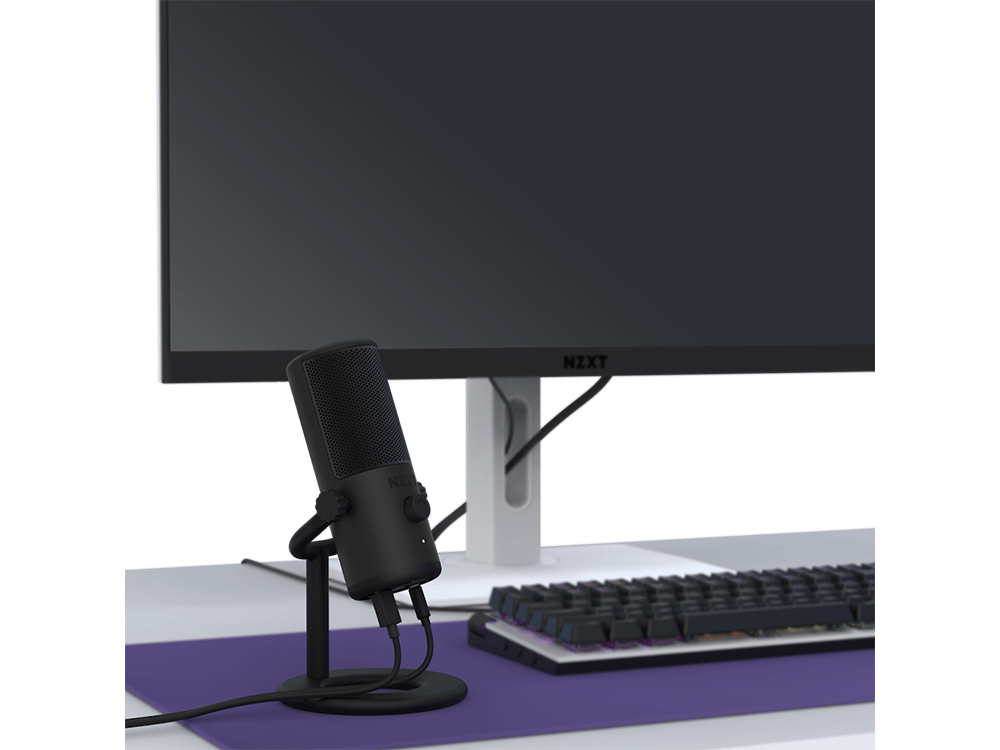 NZXT Capsule Mini Small Cardioid USB Gaming Microphone - Black | AP ...