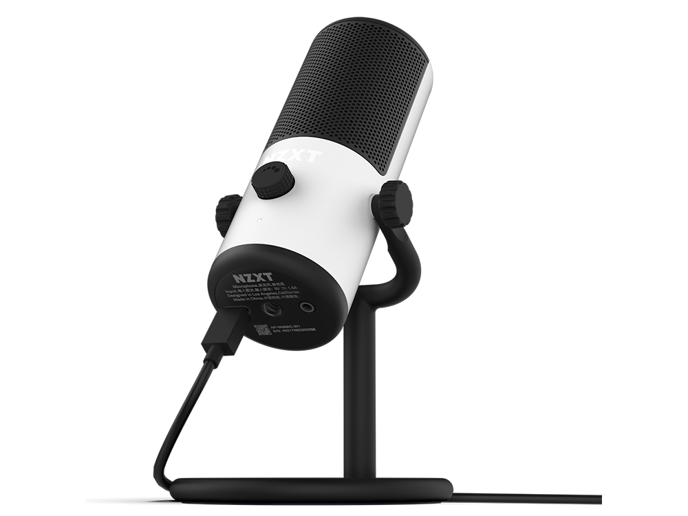 NZXT Capsule Mini Small Cardioid USB Gaming Microphone - White | Fast ...