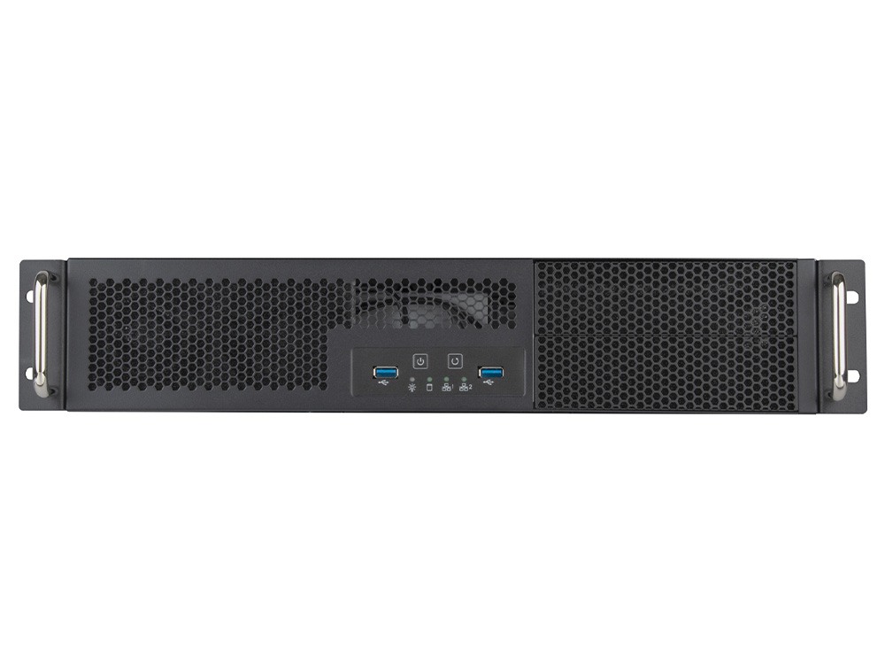 SilverStone RM23-502 Dual Bay 2U Micro-ATX Rackmount Industrial Server Case