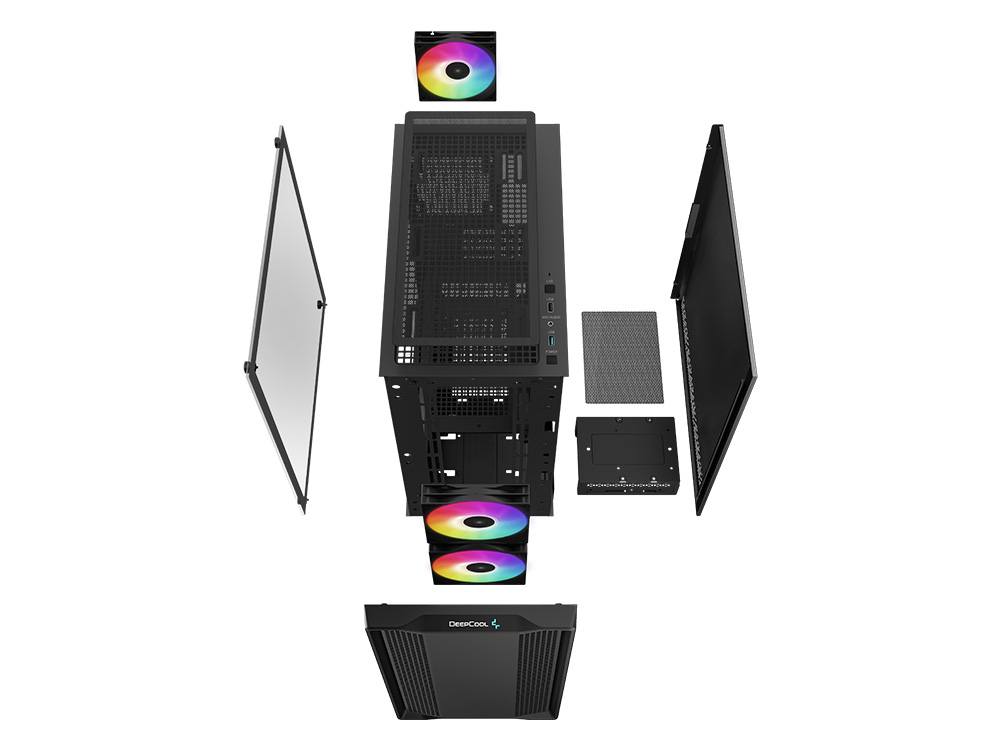 Deepcool CC360 ARGB Tempered Glass mATX Case - Black | Fast Delivery ...