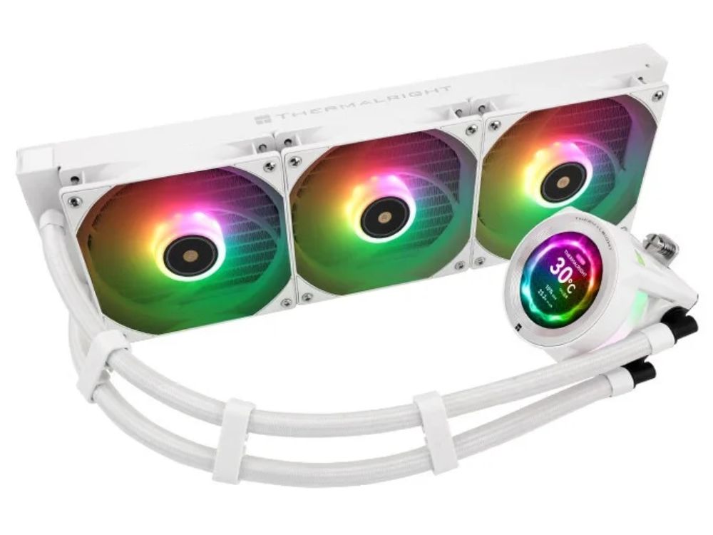Thermalright Core Vision 360 ARGB AIO Liquid CPU Cooler - White | High Performance CPU Cooling