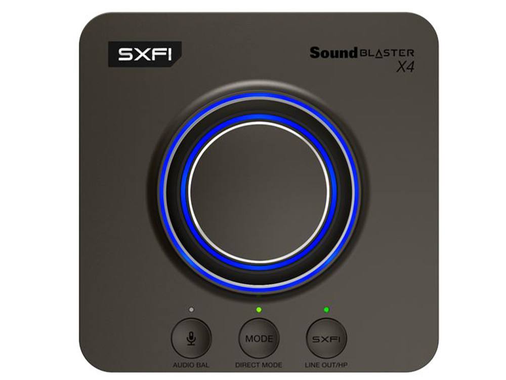 Creative Sound Blaster X4 Hi-res 7.1 External USB DAC and Amp Sound ...