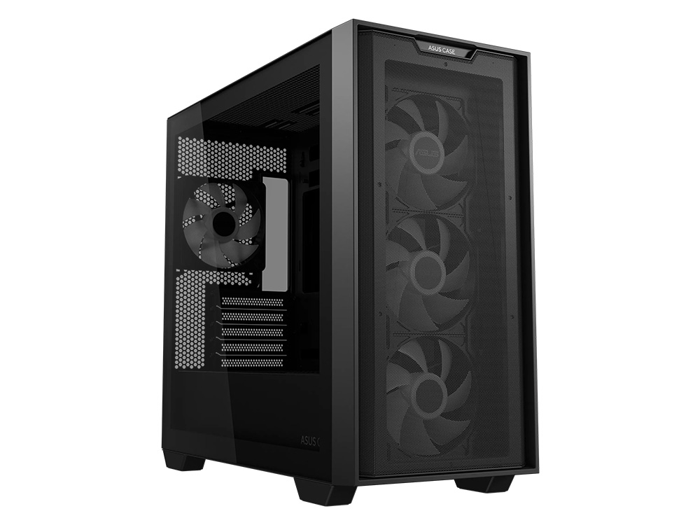 Asus A21 Plus Mesh Front Micro-ATX Case - Black [A21 PLUS ASUS CASE BLK]