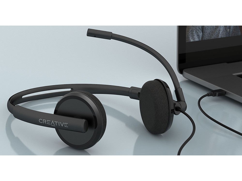 Creative HS-220 Noise-cancelling Mic USB Headset [51EF1070AA000/001]