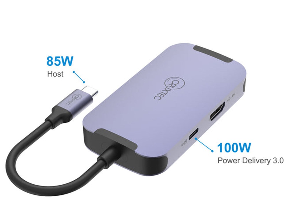 Cruxtec 6-in-1 USB-C Mini Dock [CMD06-SG]