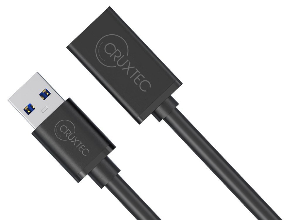 Cruxtec 5m USB-A Male to USB-A Female Extension Cable [ATAF-5G-5MBK]