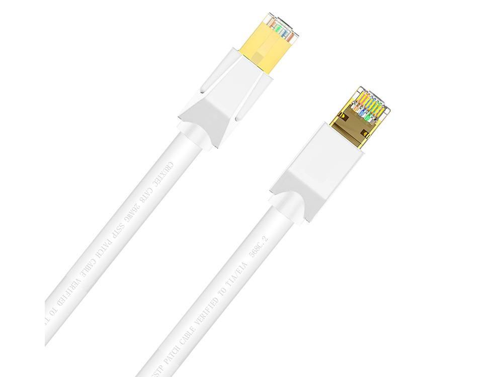 Cruxtec RS8 5m CAT8 40GbE SF/FTP Triple Shielding PoE Ethernet Cable ...