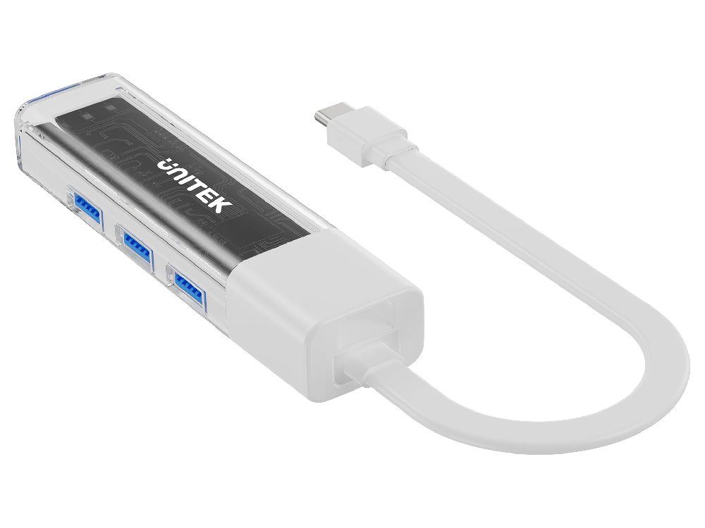 Unitek Bi-Directional Hub with Detachable Cable - White [UTH1319AWH01]