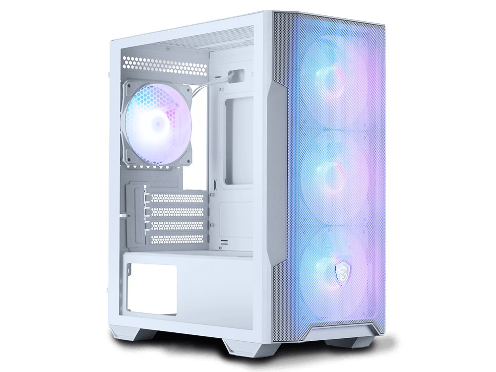 MSI MAG Forge M100R Tempered Glass Micro-ATX Case - White [MAG FORGE ...