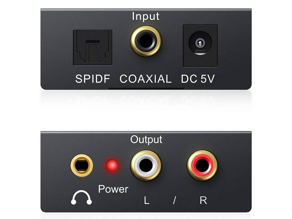 Simplecom CM121 Digital Optical Toslink and Coaxial to Analog RCA Audio ...