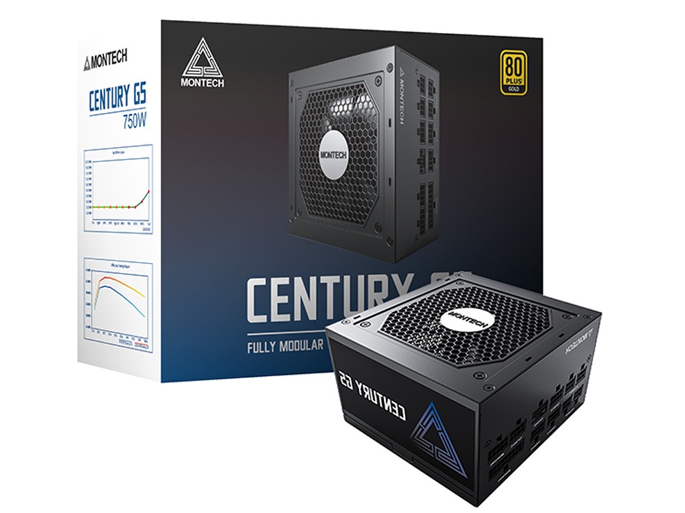 Montech Century G5 750W 80+ Gold ATX 3.0 Fully Modular Power Supply ...