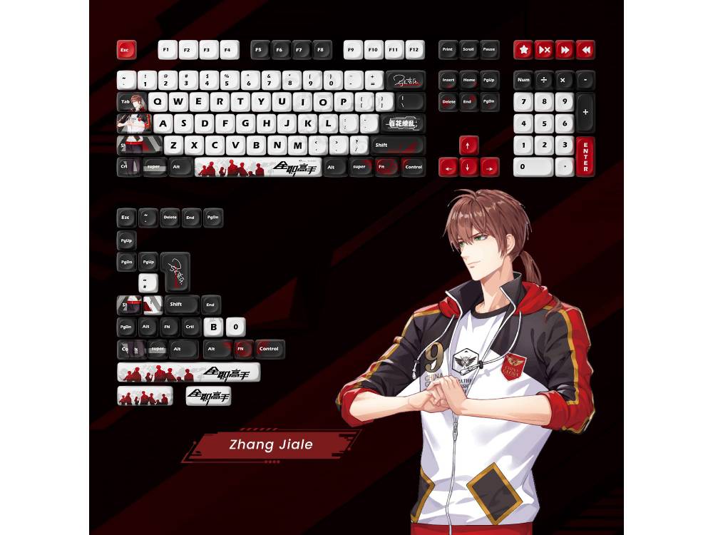 Akko The King's Avatar Keycap Set - Zhang Jiale (137-key) [6925758631648]