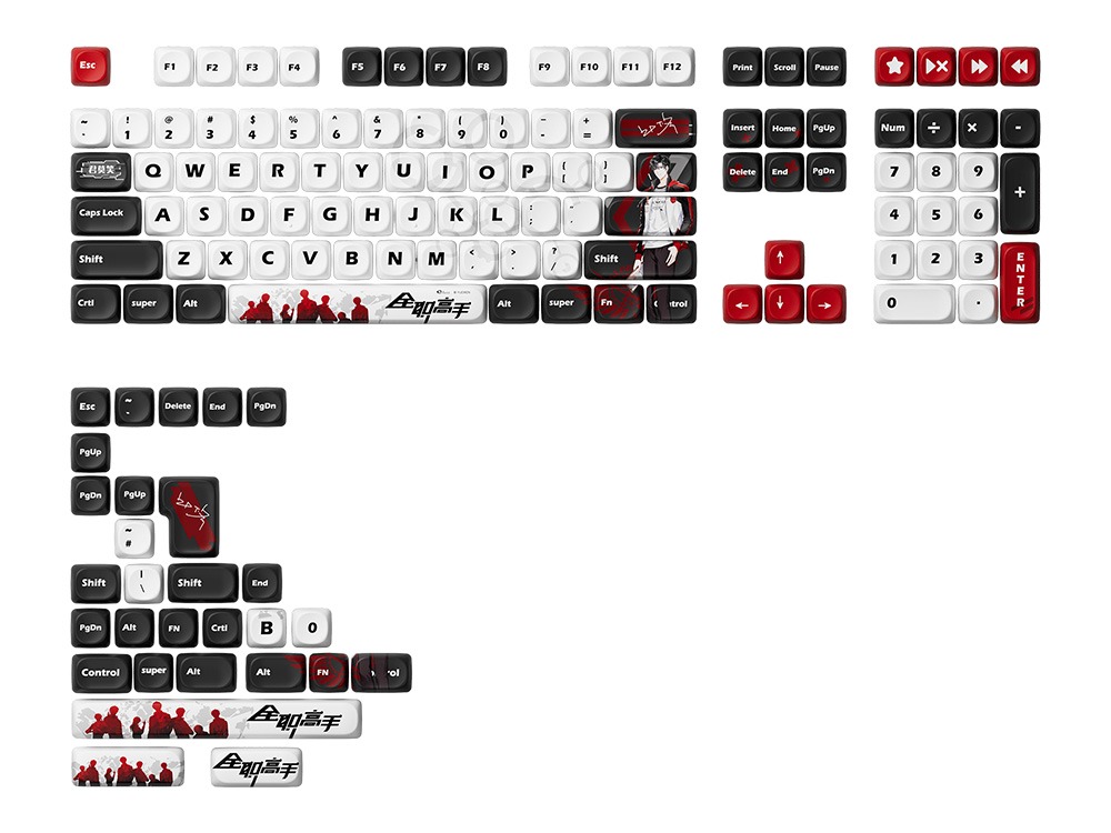 Akko The King's Avatar Keycap Set - Yu Wenzhou (137-Keys) [6925758631617]