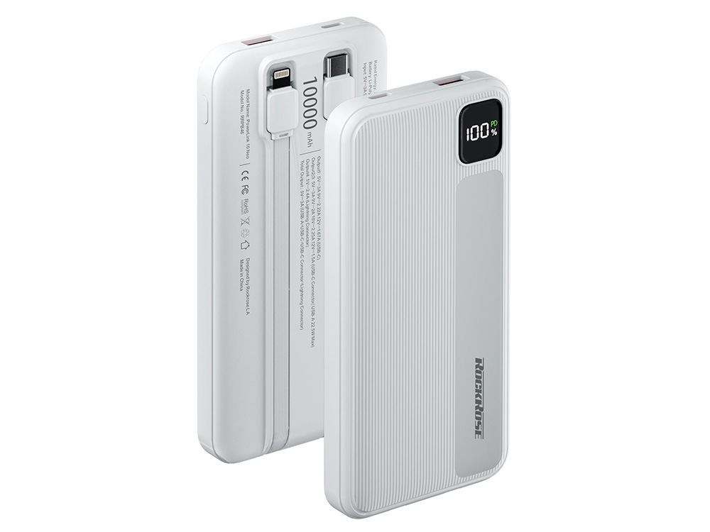 Rockrose PowerLink 10 Neo 10000mAh 20W PD&22.5W Quick Charge Power Bank ...