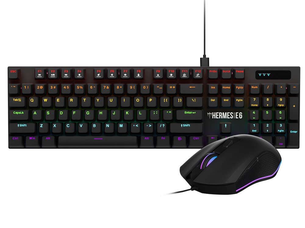 Gamdias Hermes E6 Red Switch Mechanical Keyboard and Mouse 2-in-1 Combo ...