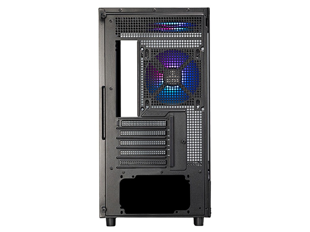 SilverStone LD04 Tempered Glass ARGB Micro-ATX Tower - Black [SST-LD04-B-ARGB]