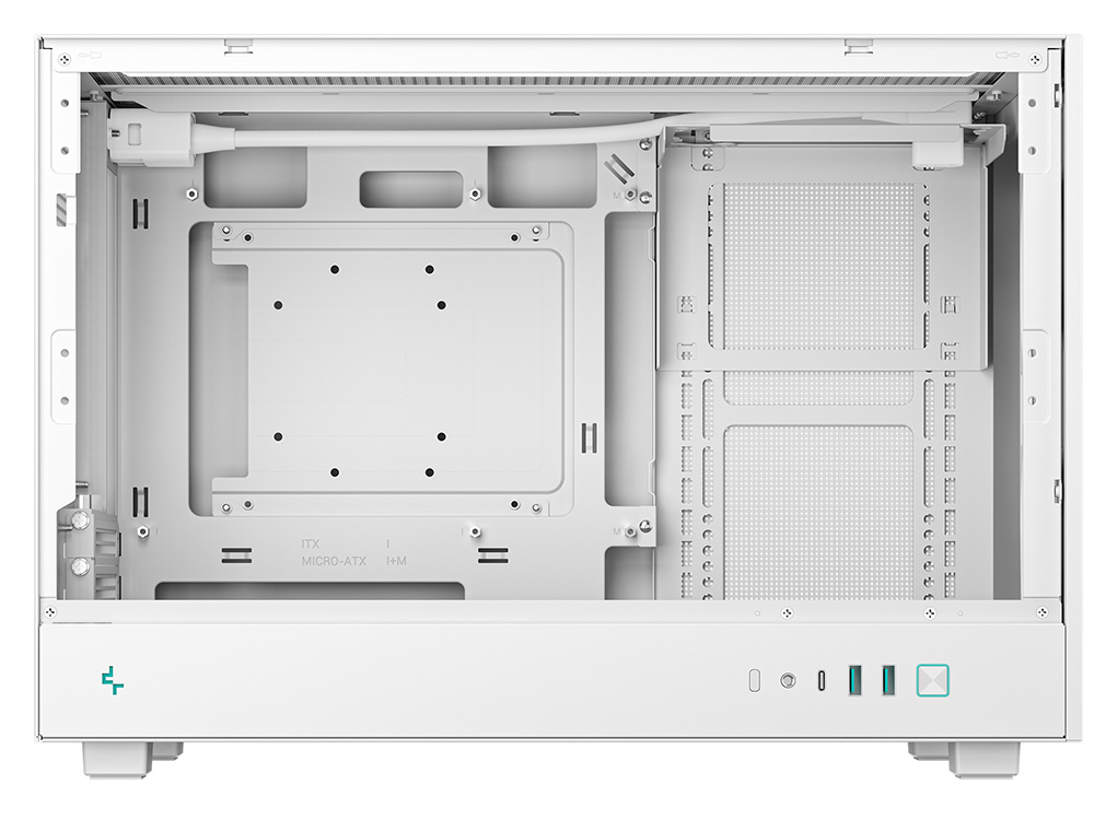 Deepcool CH260 Tempered Glass Micro-ATX Case - White [R-CH260-WHNGM0-G-1]