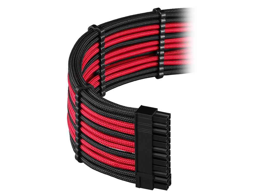 CableMod Pro ModFlex 12VHPWR StealthSense Cable Extension Kit - Black / Red [CM-PCAB-16P3KIT-KKR ...