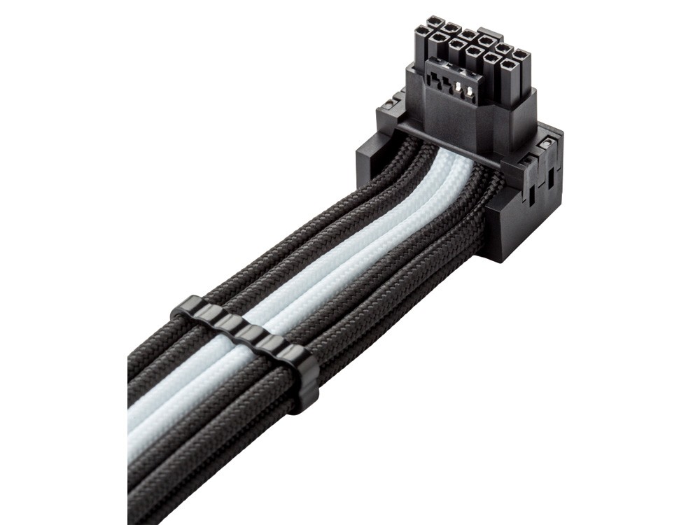 CableMod Universal Pro ModFlex Sleeved 60cm 16-pin to 16-pin 12VHPWR 90 ...