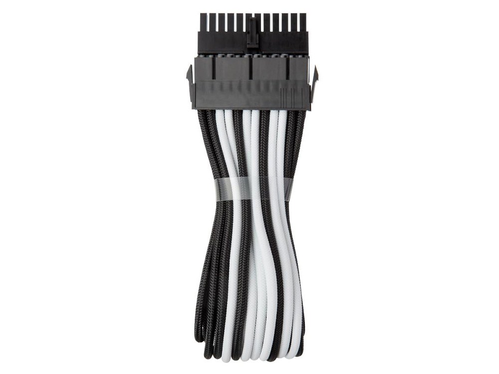 CableMod Pro ModMesh 30cm 24-pin ATX Extension - Black/White [CM-PCAB ...