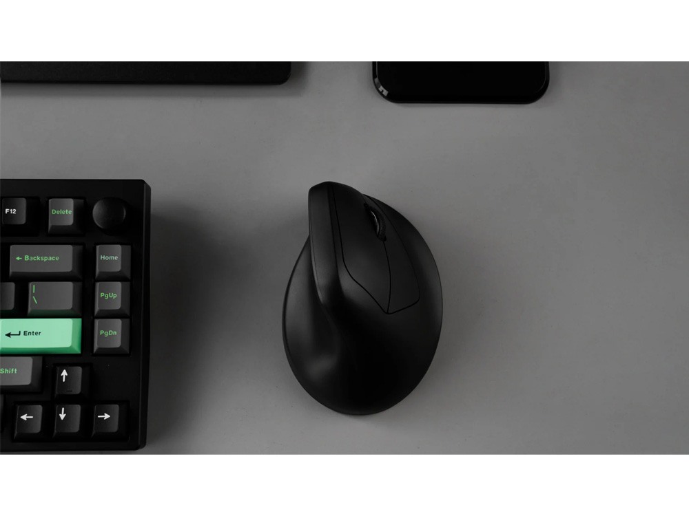 Keychron M5 Bluetooth / 2.4GHz 8000Hz Wireless Ergonomic Mouse - Black ...