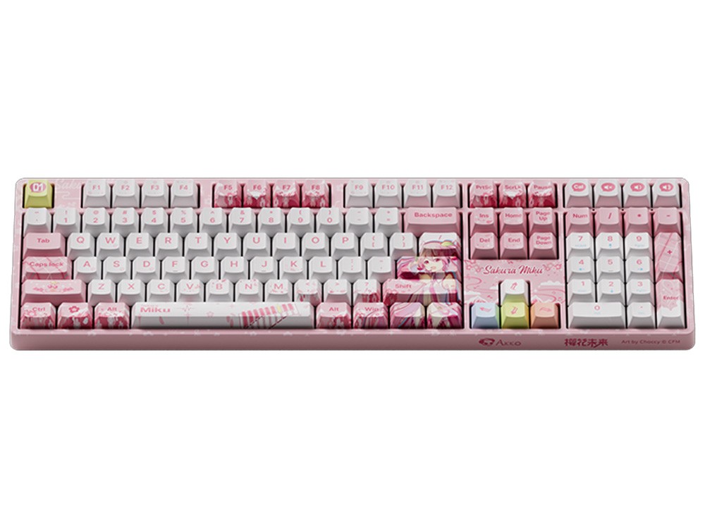 Akko 5108B Plus Tri-mode Wireless RGB Creamy Cyan Switch Keyboard ...