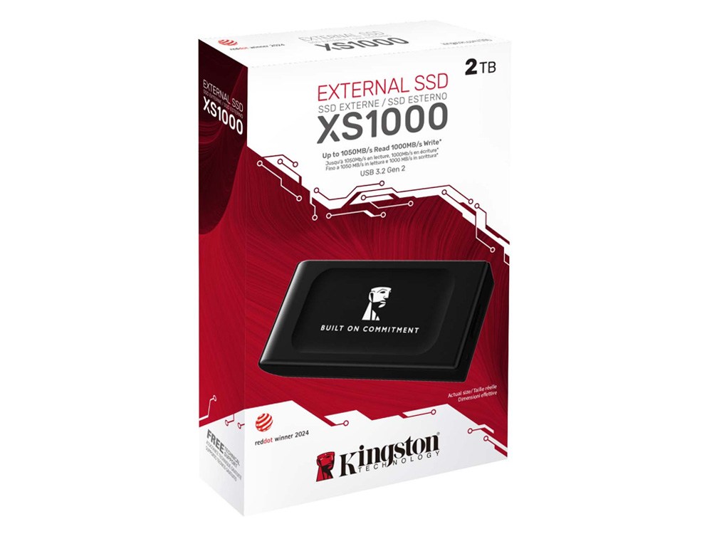 Kingston XS1000GA 2TB Pocket-Sized External SSD [SXS1000/2000GA]